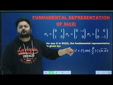 FUNDAMENTAL REPRESENTATION OF SU(2)|| SPECIAL UNITARY GROUP|| ELEMENTARY PARTICLE || MSC NET GATE