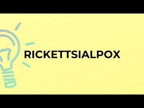 What is the meaning of the word RICKETTSIALPOX?