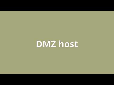 what is the meaning of DMZ host