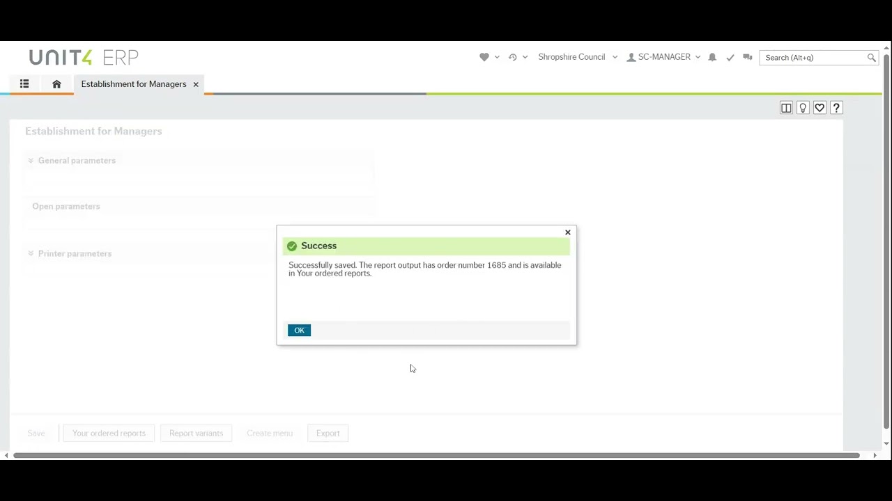 How to use Reports under Common in the ERP