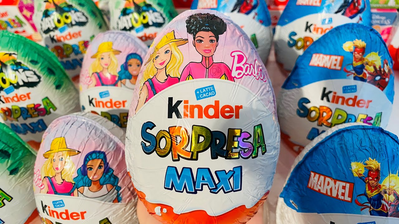 Compilation Kinder Surprise Maxi ASMR Unboxing 