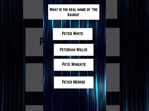 What The Saurus real name?