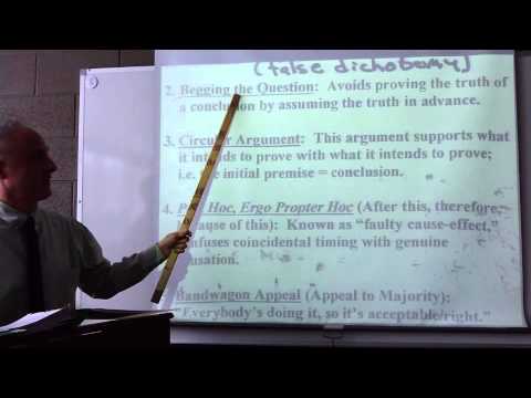 Lesson 38: Logical Fallacies Part 1