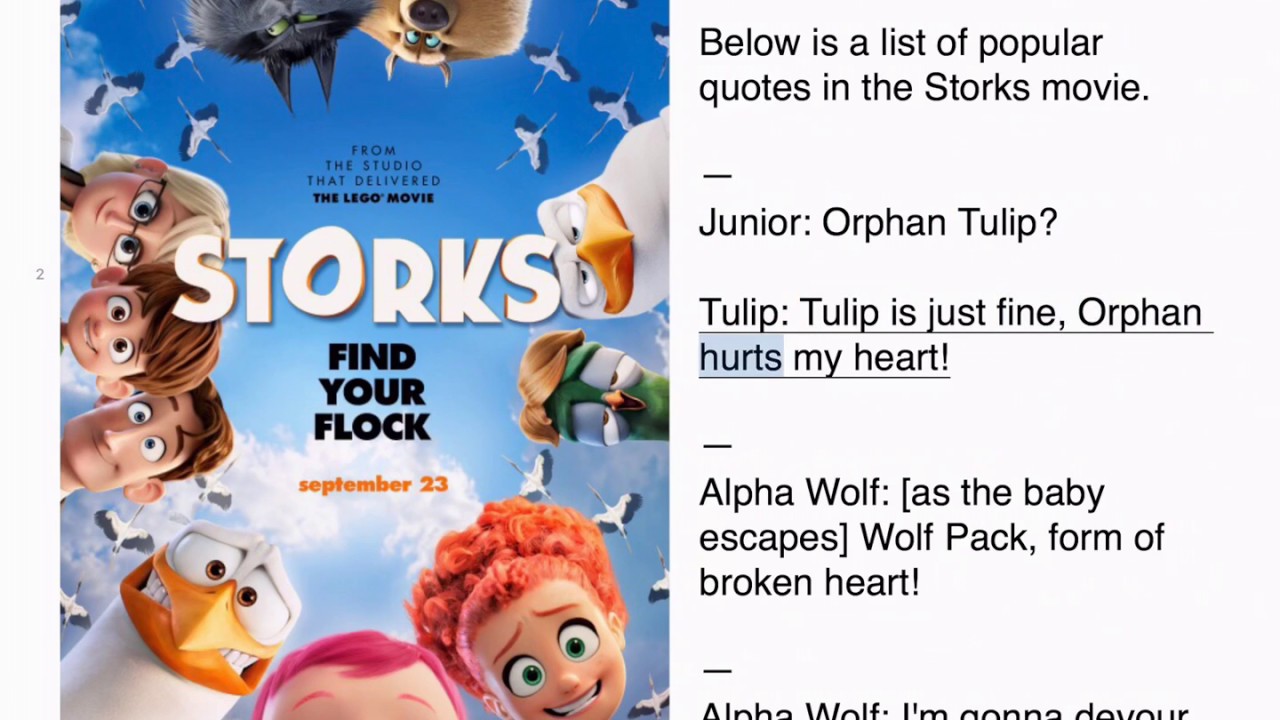 Storks Popular Quotes