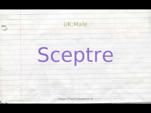 How to pronounce sceptre