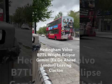 Hedingham Volvo B7TL Wright Eclipse Gemini (Ex Go Ahead London) Leaving Clacton High Street)
