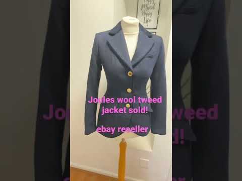 Uk eBay reseller what sold today joules wool tweed navy classic jacket . ebay reseller