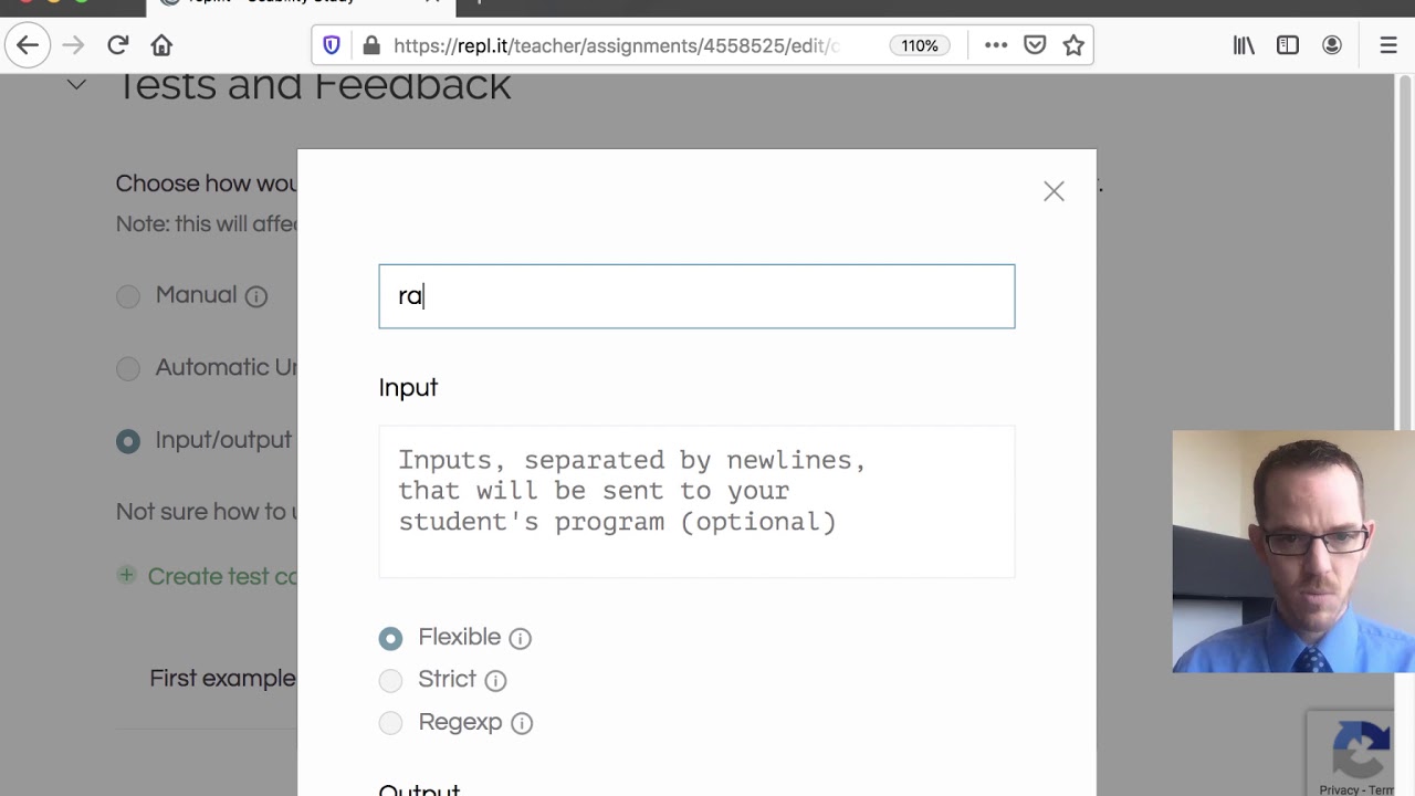 Autograded Input Output Assignments in repl.it