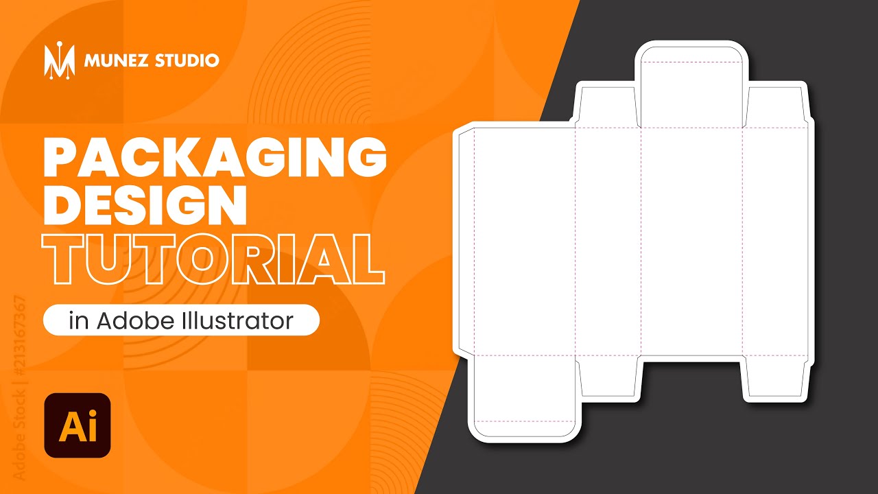 Packaging Design Tutorial in Adobe Illustrator 2024 | How To Create Dieline Step by Step