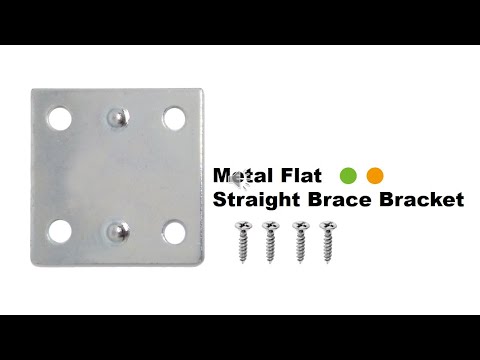 Metal Flat Straight Brace Bracket 1-1/2"X1-3/8" | HOWTOOL Hardware