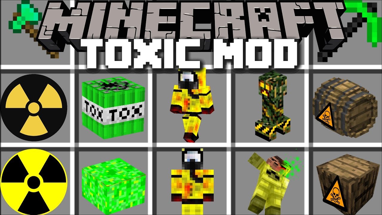 Minecraft TOXIC MOD / PLAY WITH NUCLEAR ITEMS AND SURVIVE THE TOXIC APOCALYPSE!! Minecraft