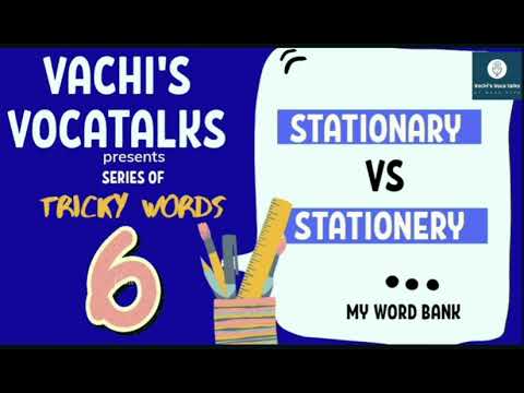 STATIONARY VS STATIONERY 🤔 #EP 6 "Difference between stationary and stationery"