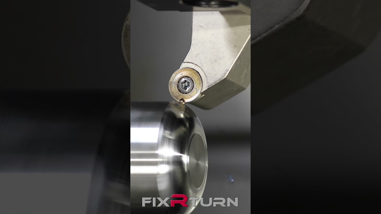 FixRTurn - Tried interrupted cutting by Round insert.