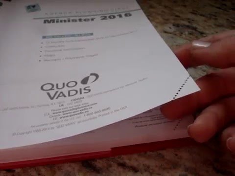 Giveaway and Review - Quo Vadis Minister Weekly Planner