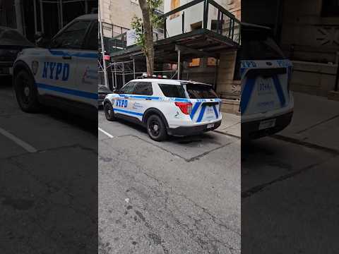 NYPD Public Safety Area 3 Seen On 5th Ave In Midtown, Manhattan, NYC