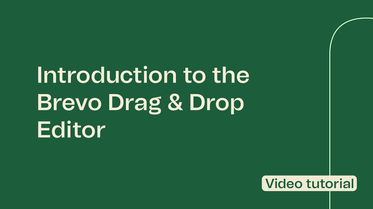 Discover the Drag and Drop editor in Brevo