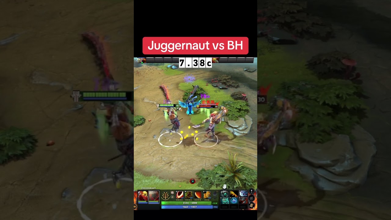 Juggernaut vs Bounty Hunter #dota2 #dota21x1 #dota2carry #dota2highlights #dota2shorts