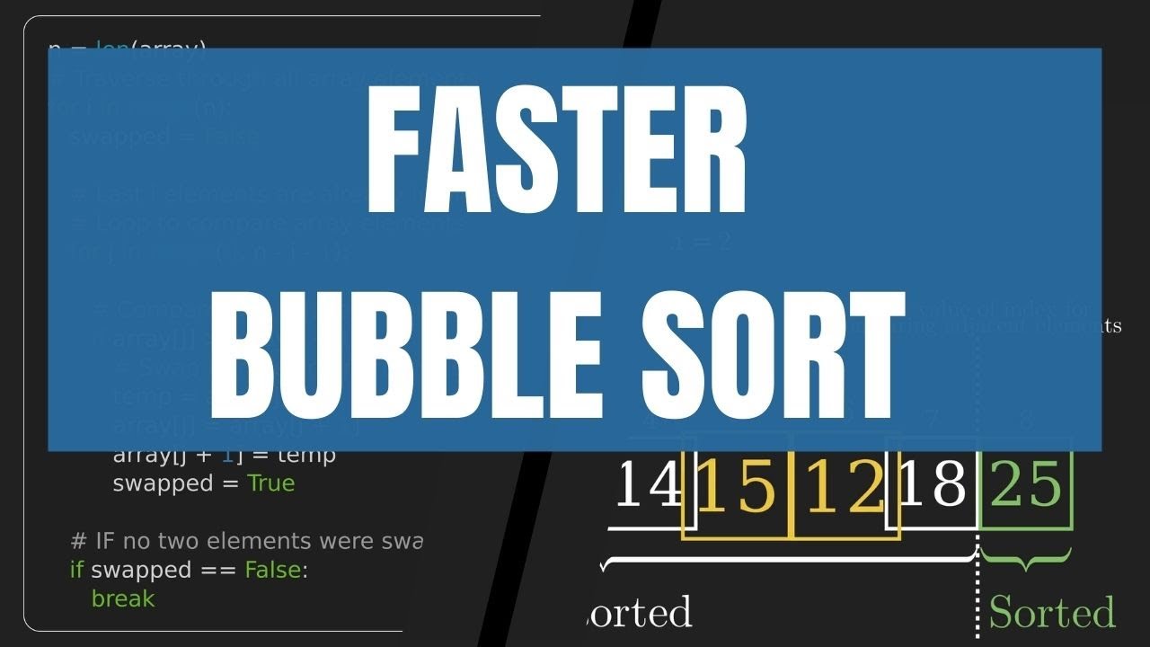 Optimised Bubble Sort