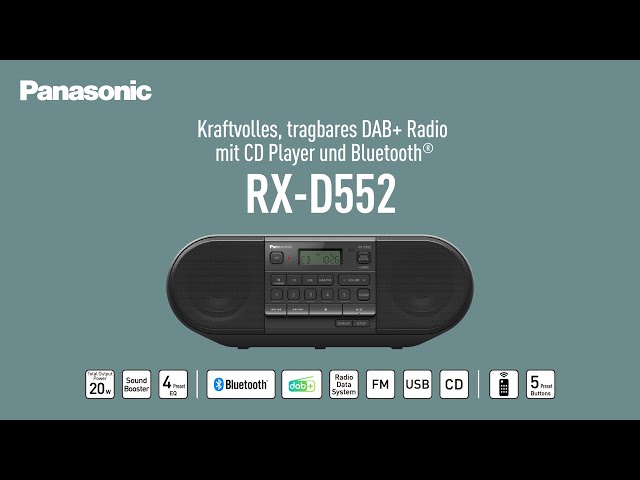 Panasonic Radio/CD-Player RX-D552 Schwarz