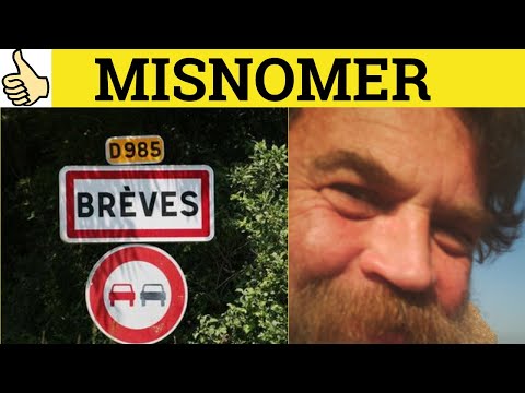 🔵 Misnomer Misnomer Meaning Misnomer Examples Misnomer Definition