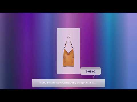 Hobo Handbag w/Crossbody Strap-Jenn & Co Rochelle Hobo Bag