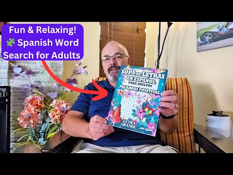 "Fun & Relaxing! 🧩 Spanish Word Search for Adults | Large Print Edition 📖