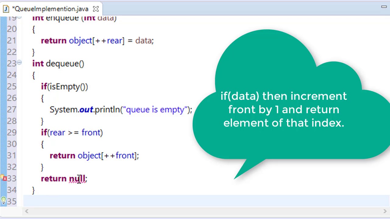 queue array implement