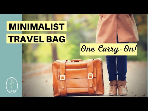 Minimalist Travel Bag For Women | ONE Carry-On Tips | Minimalist Travel Tips For Women