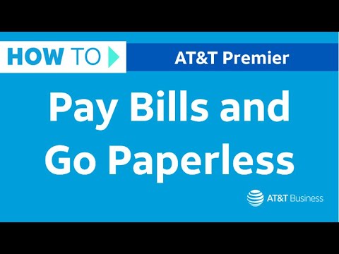 How To Pay Bills and Go Paperless with Premier | AT&T Premier