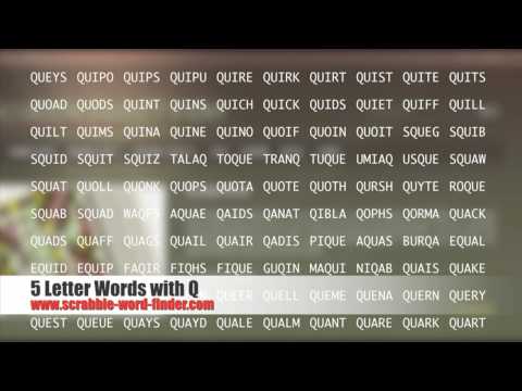 5 letter words with Q