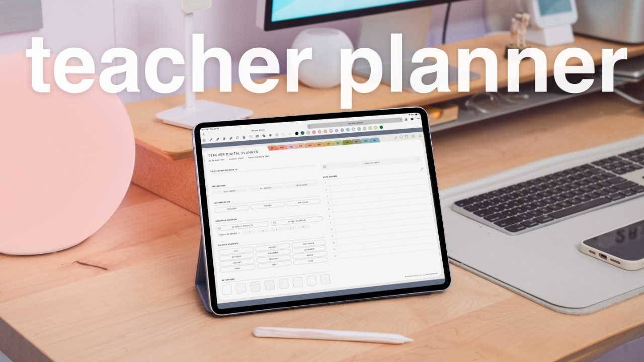 A look inside the teacher digital planner 🍎✏️