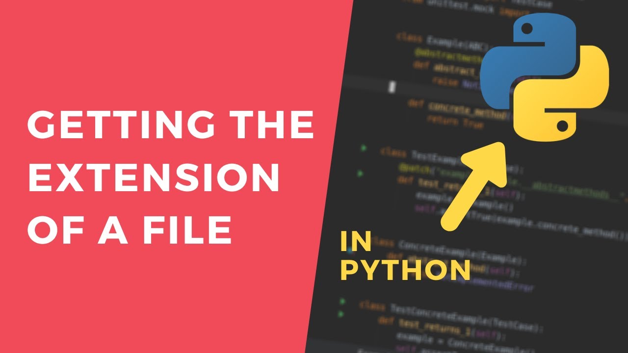 Get a File's Extension- 1 Minute Python Tutorial #shorts