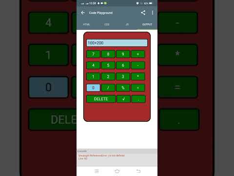 Calculator in html, Css and javascript @learnwithjk22#html #css #javascript #calculator #basichtml