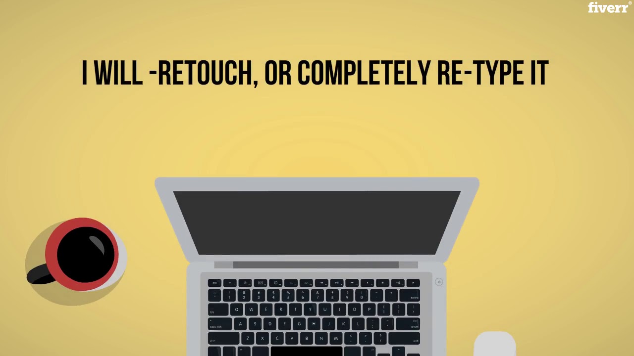 Do a fast typing job, retype scanned documents - Best Virtual Assistant service