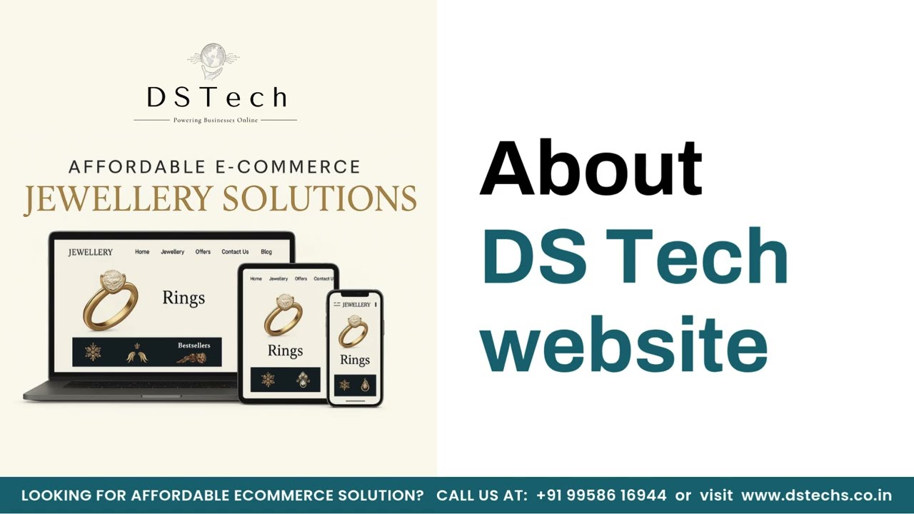 Boost Jewellery Sales Online 🚀 | DS Tech Jewellery eCommerce Solution