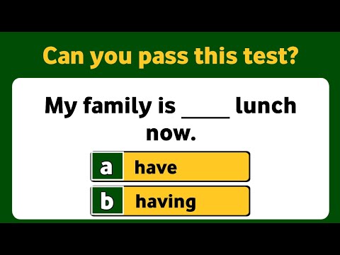 Can you pass this English Grammar Test ą„¤ Grammar quiz