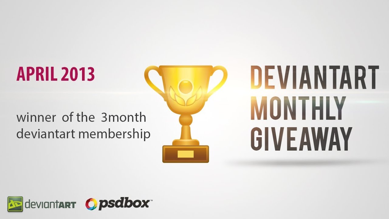 April 2013 - Deviantart Giveaway Winner