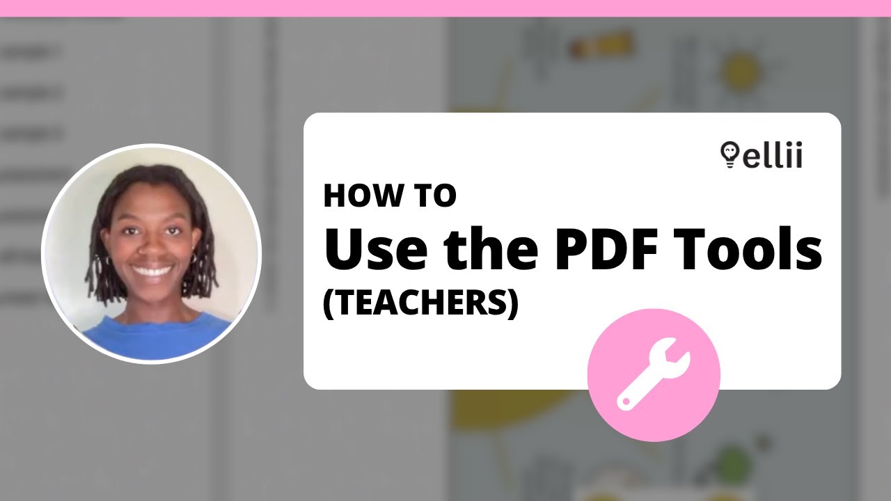 How to Use the PDF Tools (Teachers)