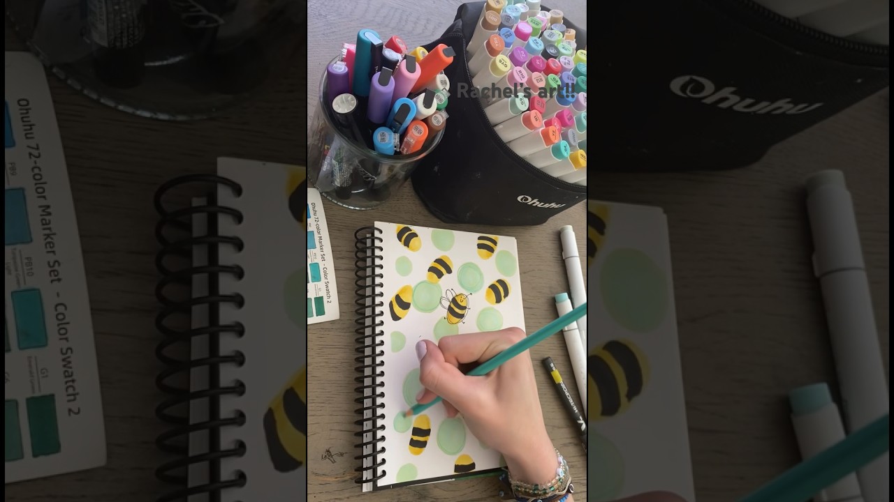 Sketchbook idea #8 | aesthetic | boredom buster! Rachel’s Art!! #art #viral #shorts