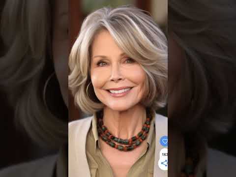 ELEGANT HAIRSTYLE FOR WOMEN OVER 60 🌷#hairstyle #fashionstyle #maturewomen #60sfashion