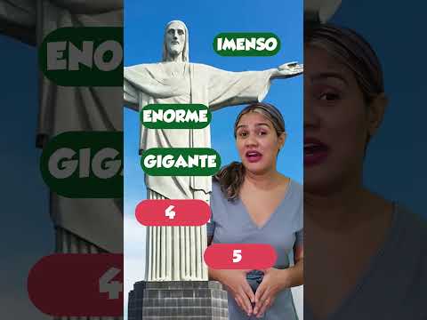 Português para estrangeiros: Você conhece outro sinônimo de grande em português? #shorts