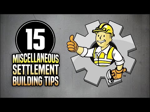 15 Miscellaneous Settlement Building Tips 👷 Fallout 4 No Mods Shop Class