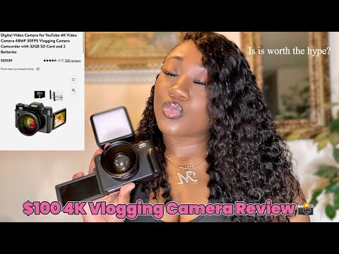 my first vlogging camera || trending $100 4K camera review *Clips included*