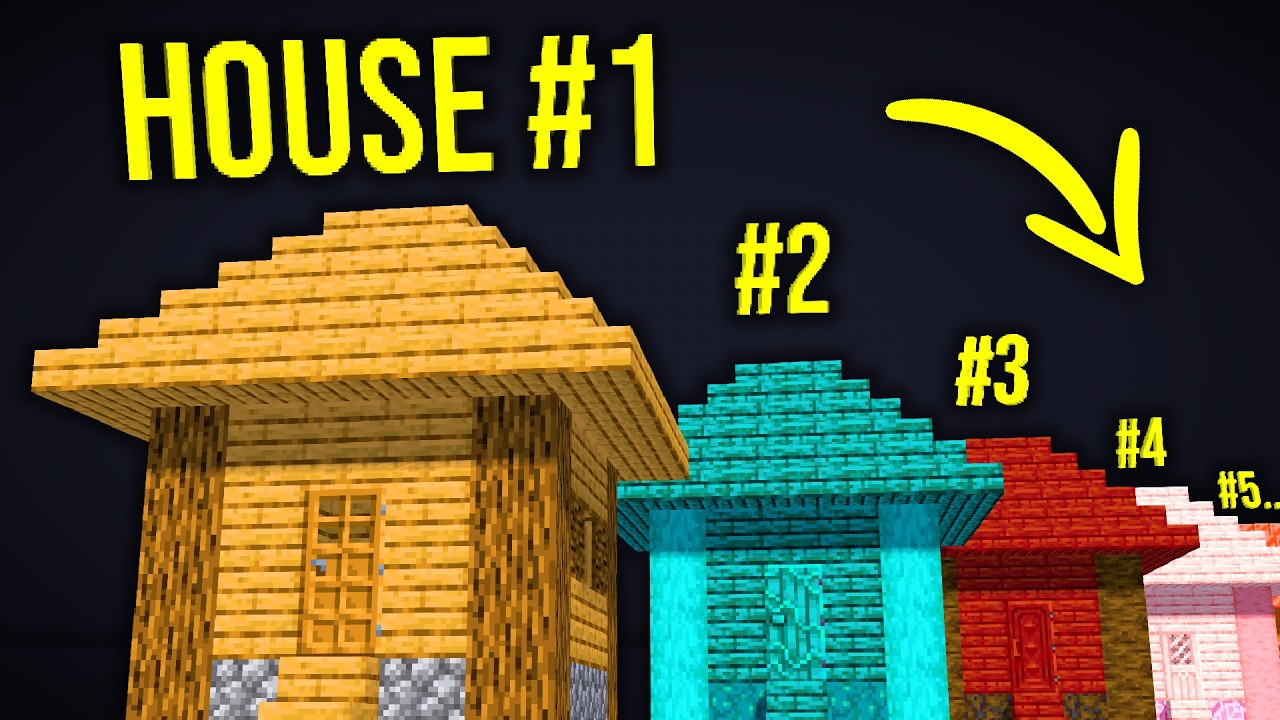 10 Builders vs. 10 Minecraft Houses