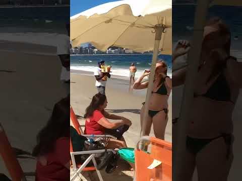 🇧🇷 Copacabana Beach in Rio de Janeiro Brazil