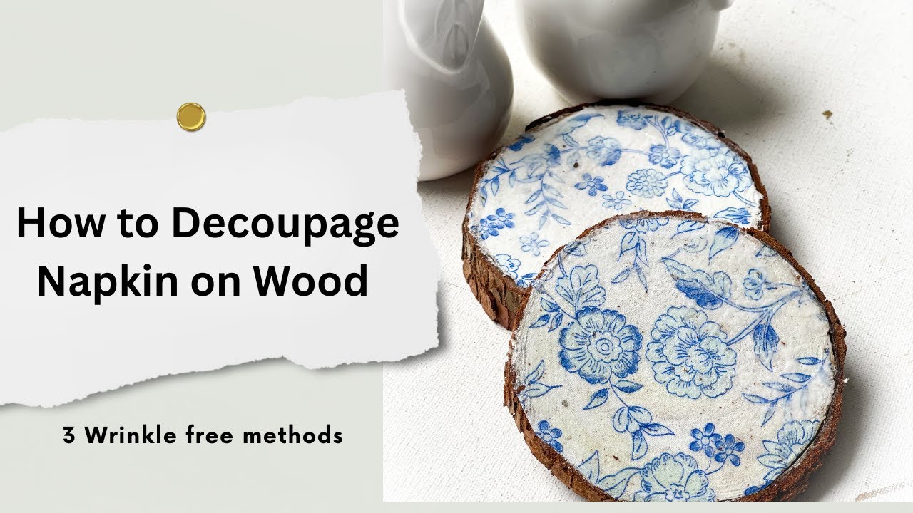 3 Easy Ways to Decoupage Wood Slices at Home