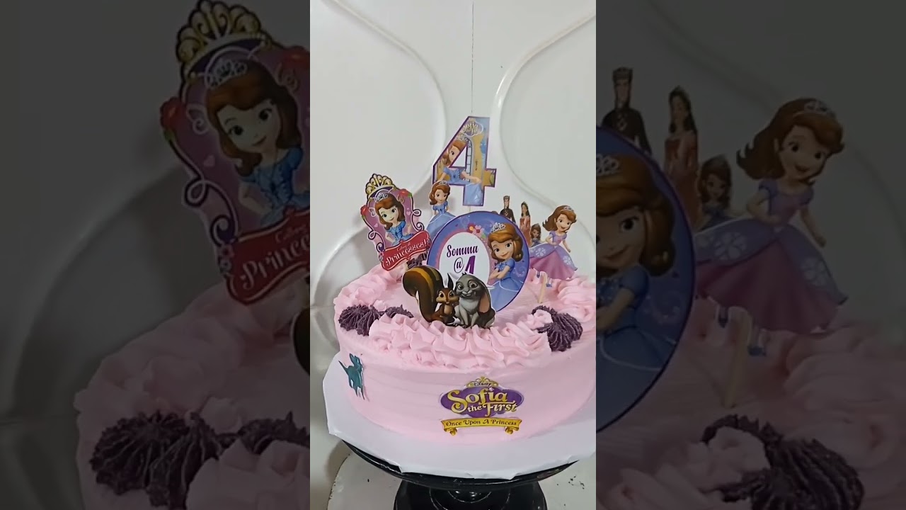 Sofia the first character cake design#ad #cakedecorating #cakeideas #shorts #fyp