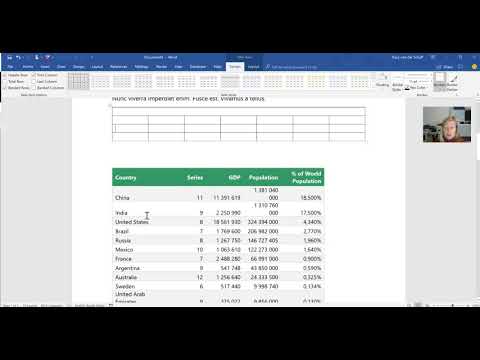 #Microsoft365 Day 202: The tables are turned on using tables in Word ...