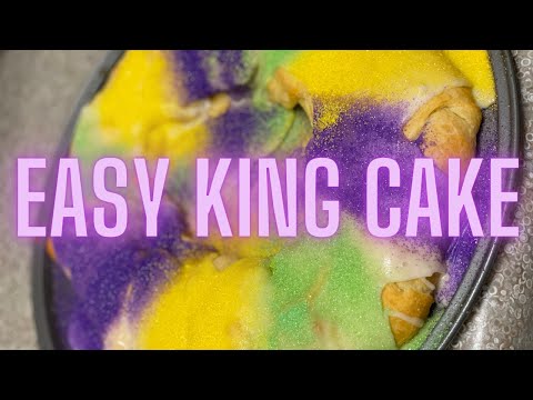 Easy King Cake (High School Foods Classes - Cooking Demo)
