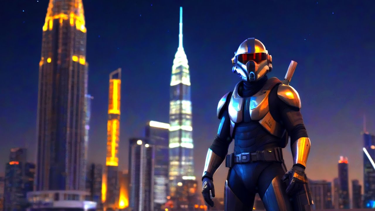 Blender with Stable Diffusion XL - Space bounty hunter